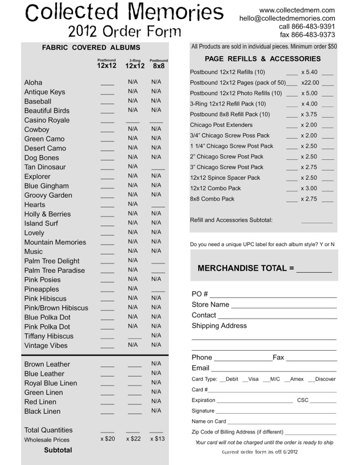 Order Form